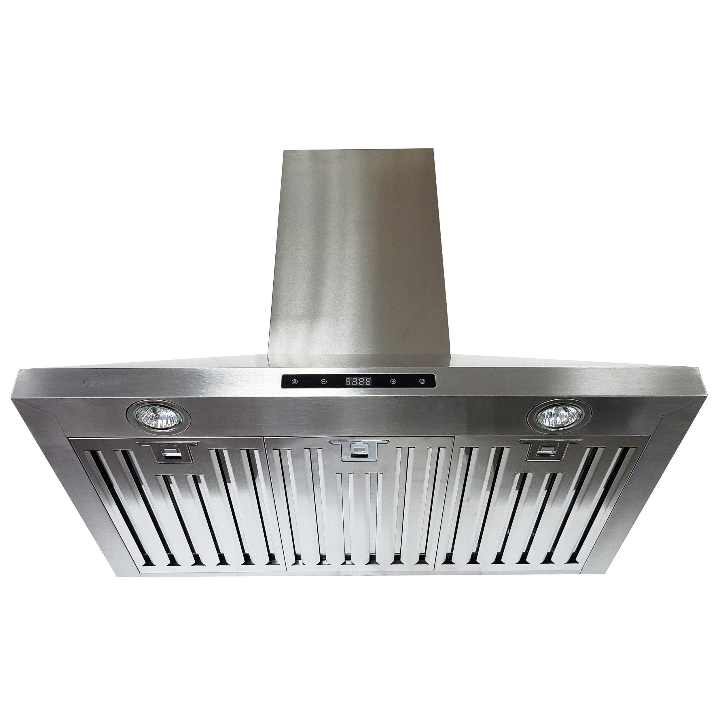 Crown Range Hood PRO-B03| 800 CFM| 30"/36| Wall Mount| Stainless Steel