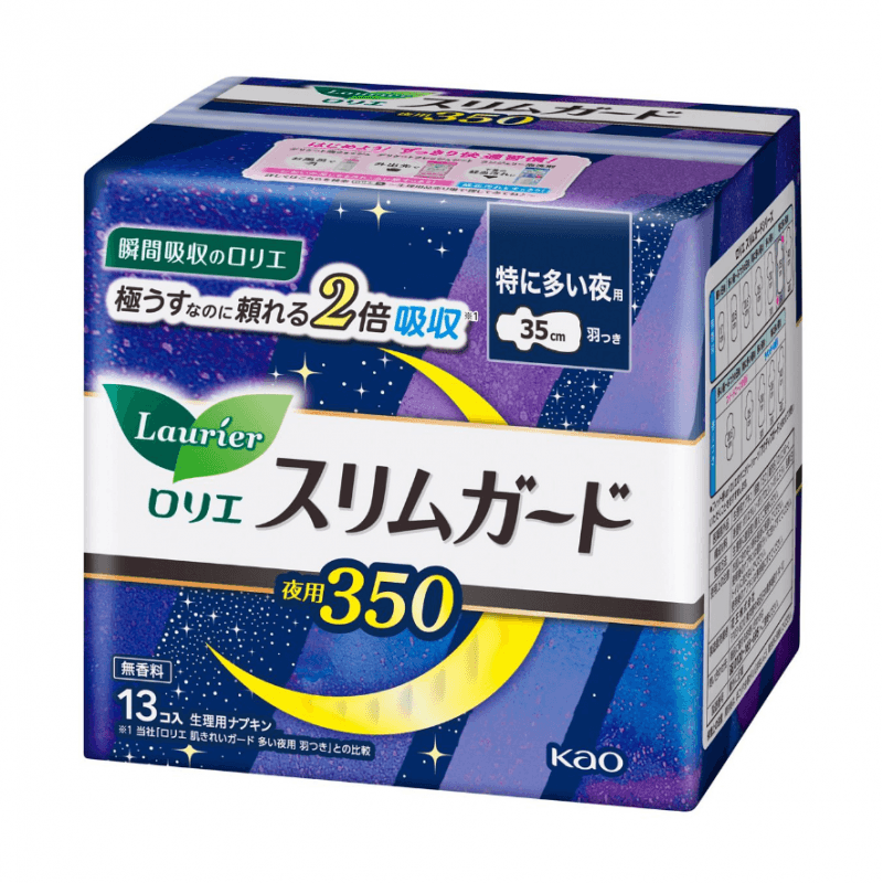 KAO花王 乐而雅姨妈巾35CM13枚入 4901301264992