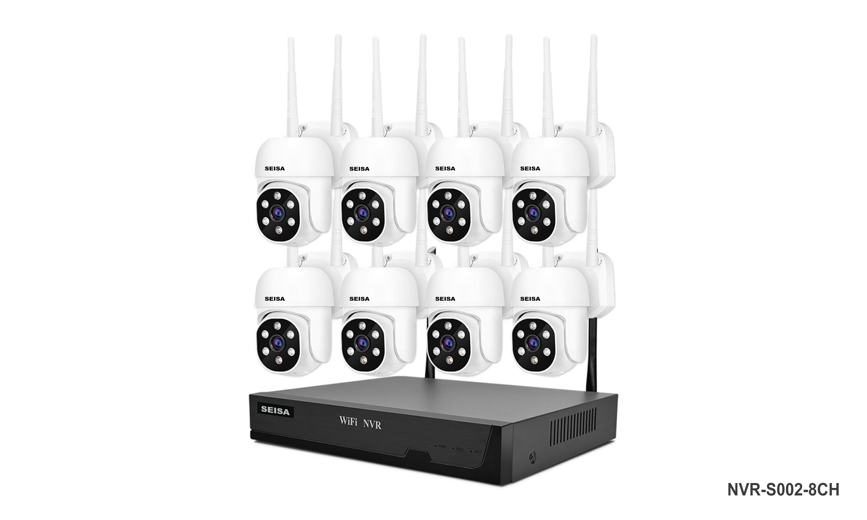 NVR-S002-8CH KIT NVR 8 CAMARAS WIFI
