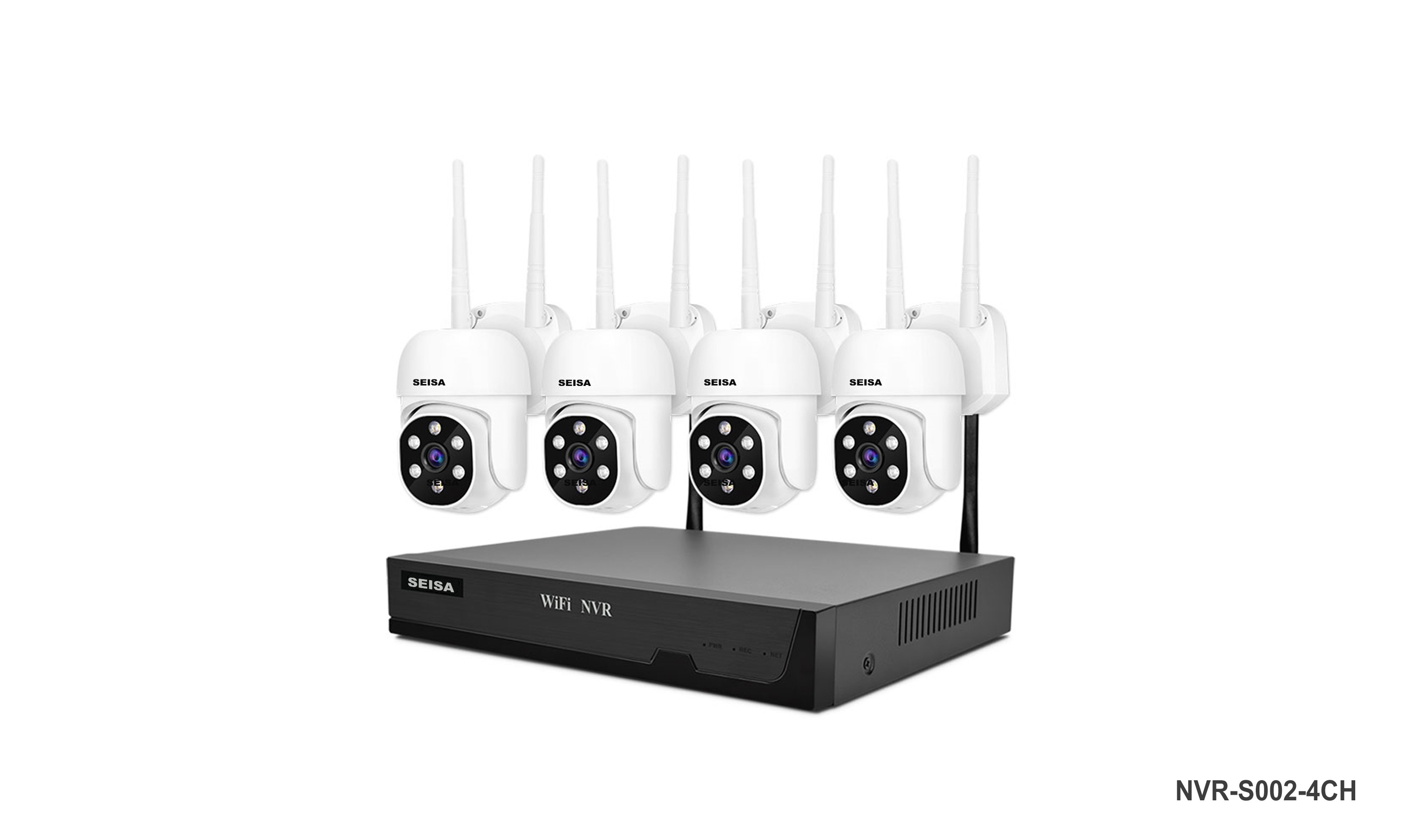 KIT NVR 4 CAMARAS WIFI NVR-S002-4CH