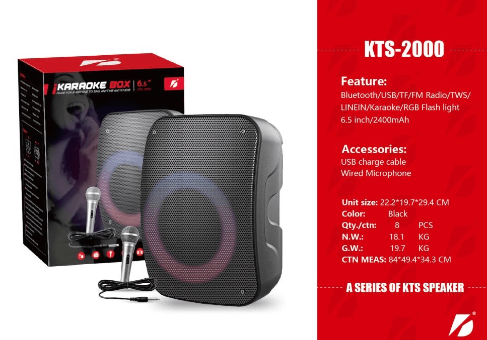PARLANTE BLUETOOTH KTS-2000