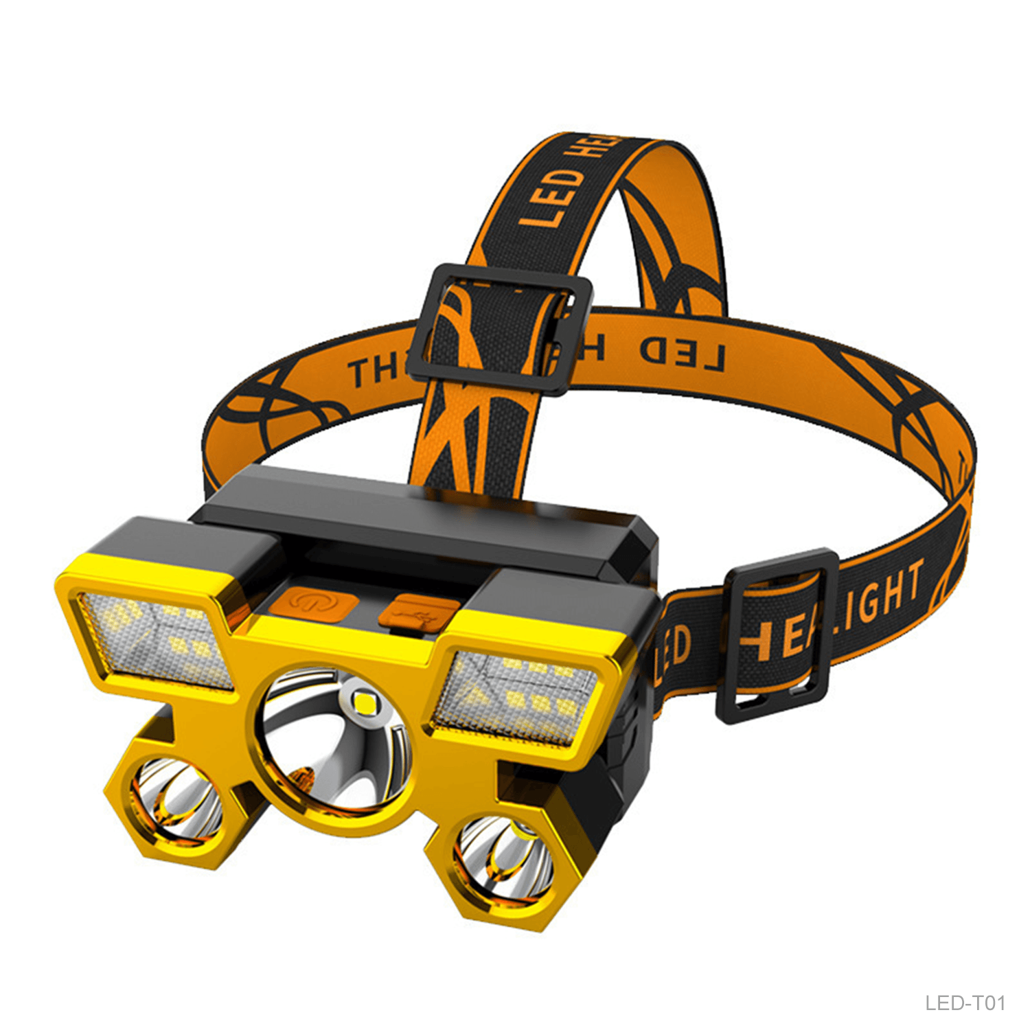 LINTERNA MINERO LED CABEZA VINCHA 5LED