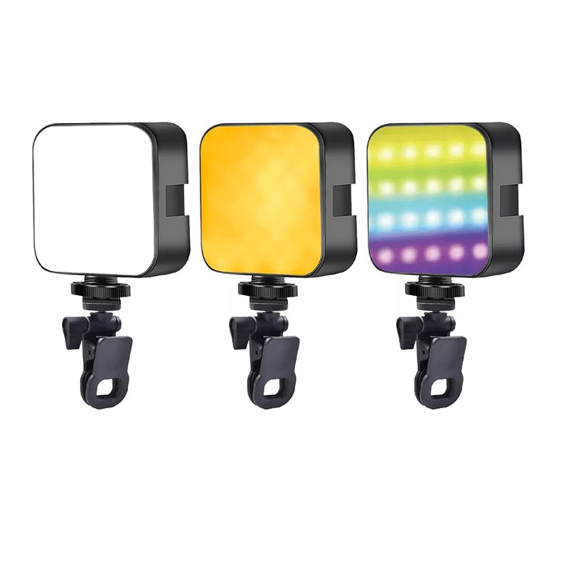 MINI LUZ LED RGB RECARGABLE CON SOPORTE CLIP AY-83