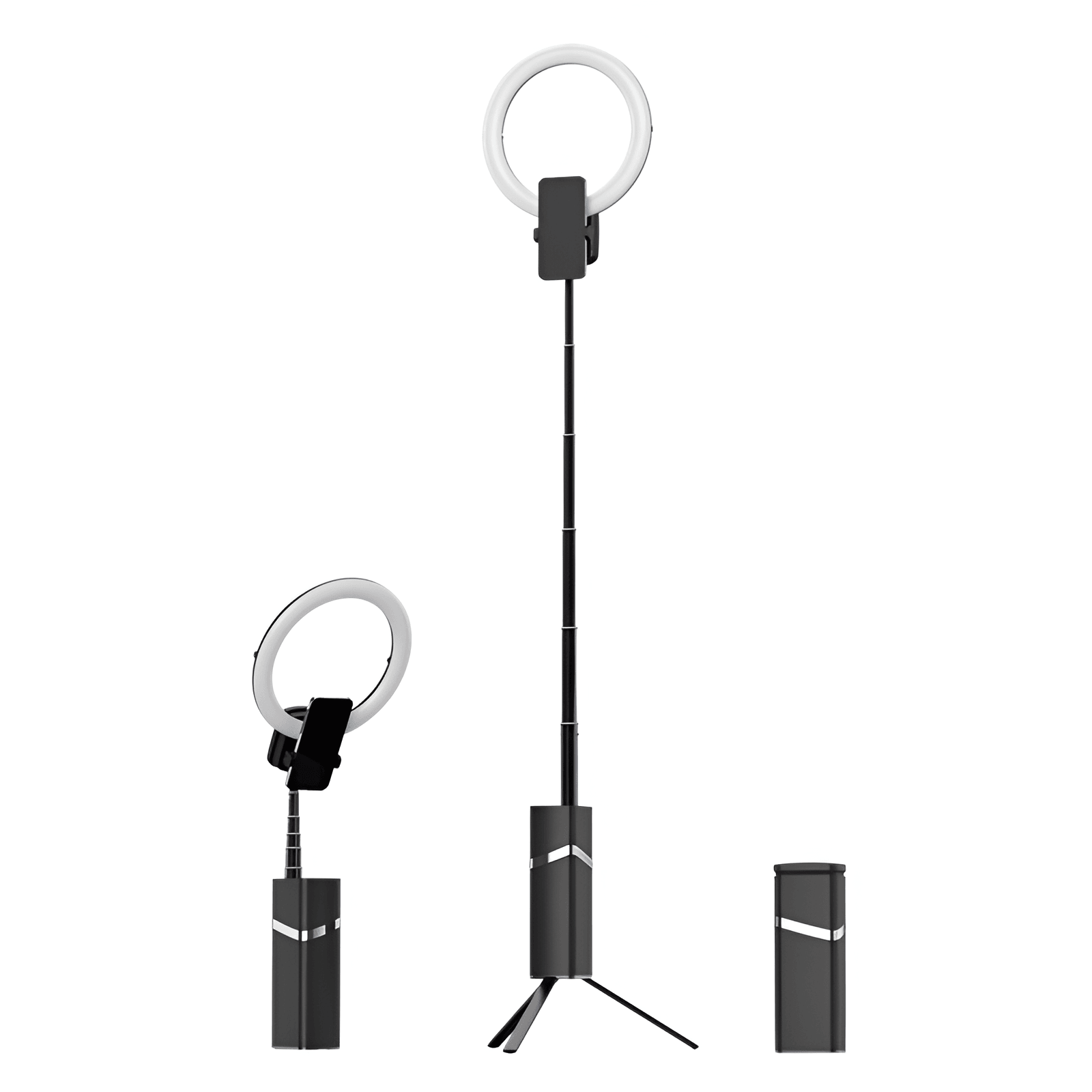 LED-HX1501 ARO DE LED 10" PLEGABLE CON TRIPODE INCORPORADO Y CONTROL R