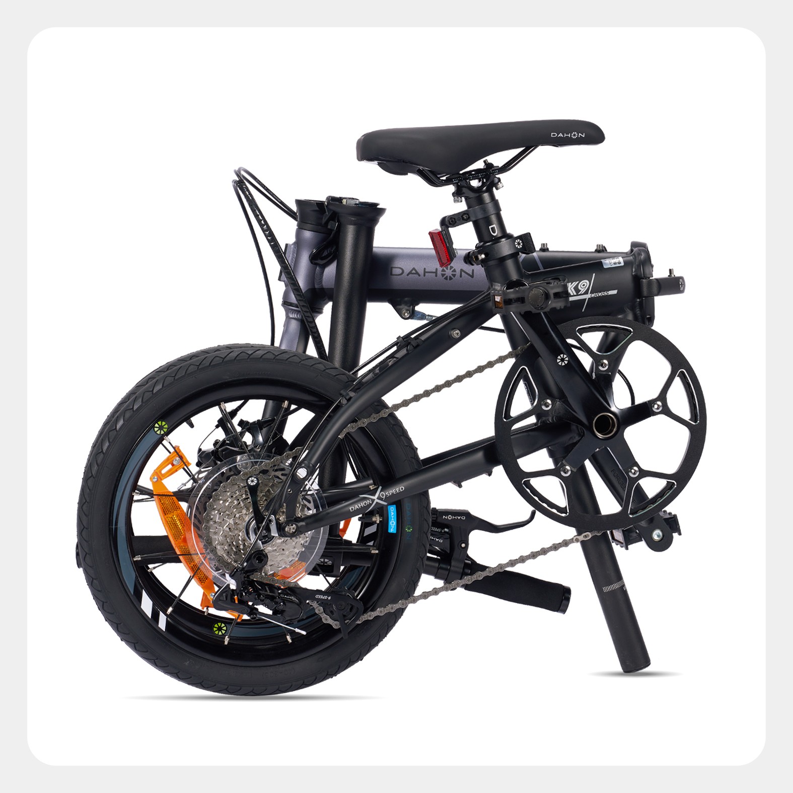 DAHON FOLDING BIKE /K9X /Steel Grey Black, 16inch, 9-Speed